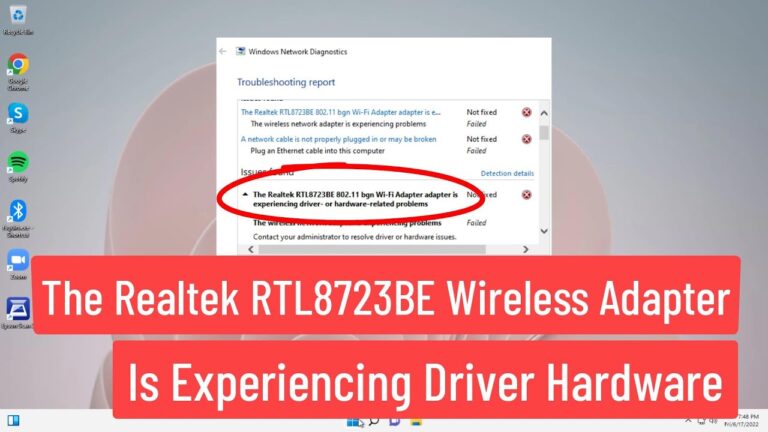 Solución de problemas de controlador de Realtek RTL8723BE Wireless ...