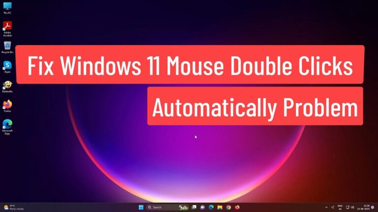 Fix Automatic Mouse Double Click Problem in Windows 11 - Mundowin