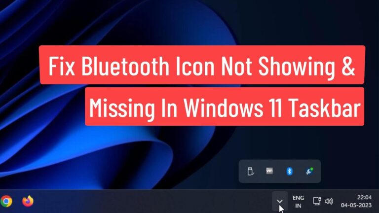 Repair Bluetooth icon Windows 11 - Mundowin