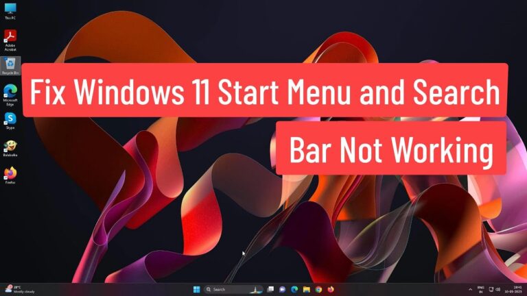Fix Start Menu and Search Bar in Windows 11 - Mundowin