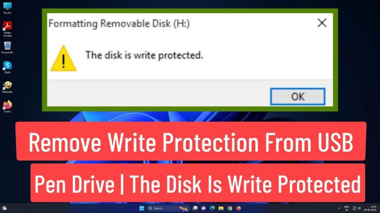 Remove Write Protection from a USB Flash Drive | Fix The Drive Is Write Protected in Windows ...