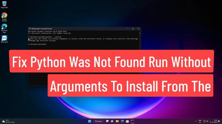 Solución: Python no encontrado, instalar desde la tienda de Microsoft ...