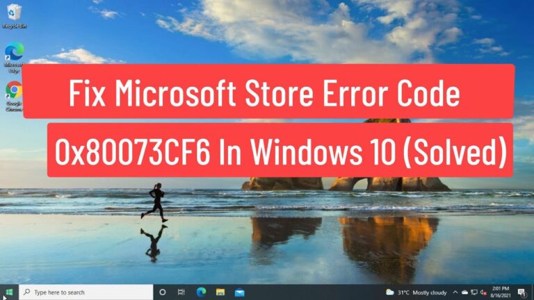 Solución para el error de Microsoft Store en Windows 10 (0x80073CF6 ...