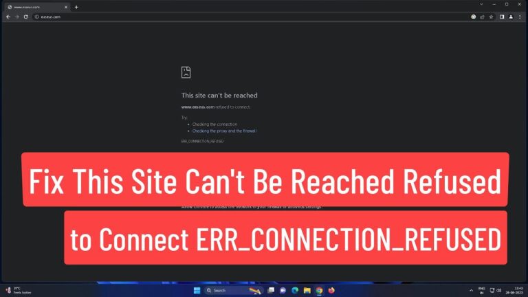 Fix Site Connection Refused: Métodos para solucionar el error ERR_CONNECTION_REFUSED - Mundowin
