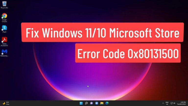 Solucionar Error 0x80131500 en Microsoft Store de Windows 11/10 - Mundowin