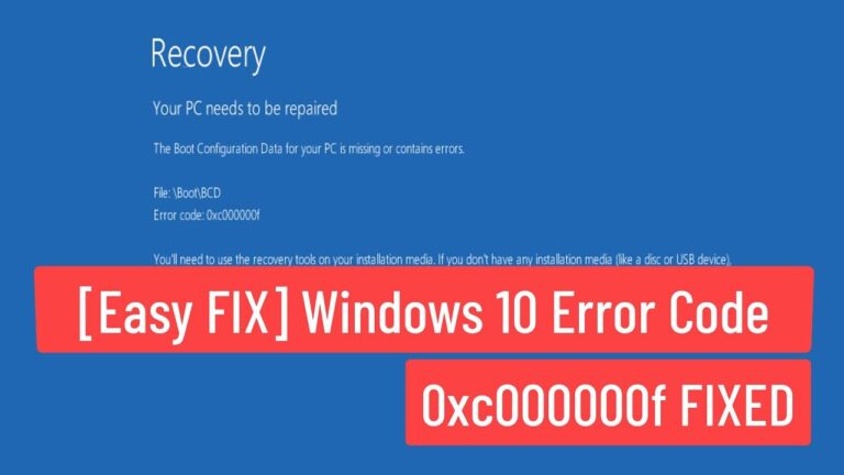 Solución fácil: Error 0xc000000f en Windows 10 corregido - Mundowin