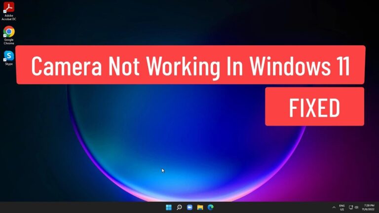 Solución: Cámara no funciona en Windows 11 - Mundowin