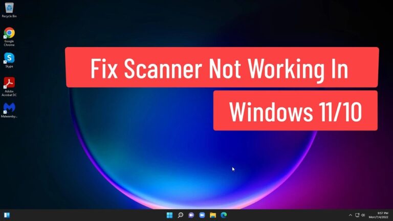 Solución rápida para escáner no funciona en Windows 11/10 - Mundowin