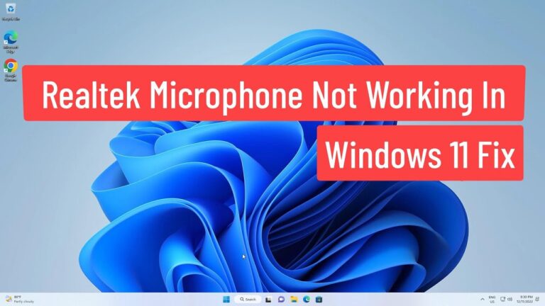 Solución: Micrófono Realtek no funciona en Windows 11 - Mundowin