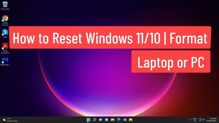 Cómo resetear Windows 11/10 | Cómo formatear tu laptop o PC [2022 ...