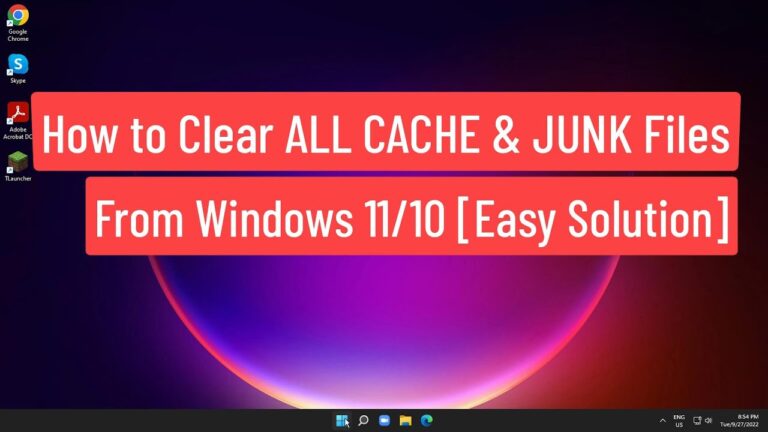 Eliminar caché y archivos basura en Windows 11/10: tutorial - Mundowin