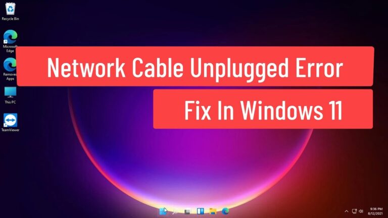 Corrección de error de cable de red desconectado en Windows 11 - Mundowin