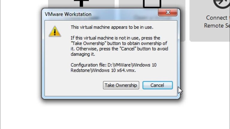 Troubleshoot Vmware Workstation Error This Virtual Machine Appears To Be In Use Mundowin