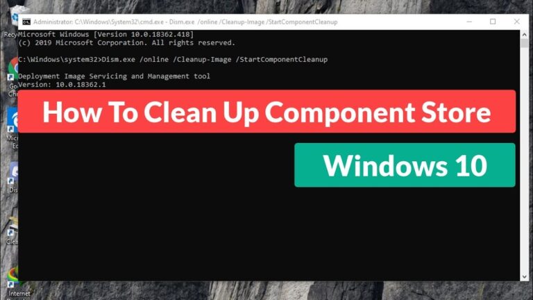 Limpieza de la Component Store en Windows 10 - Mundowin