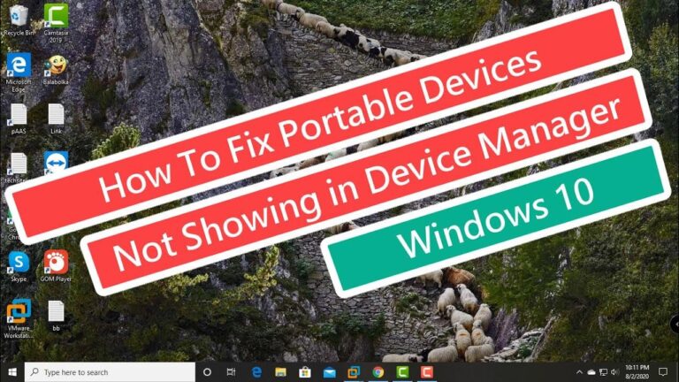 Fix portable devices not showing up - Windows 10 - Mundowin