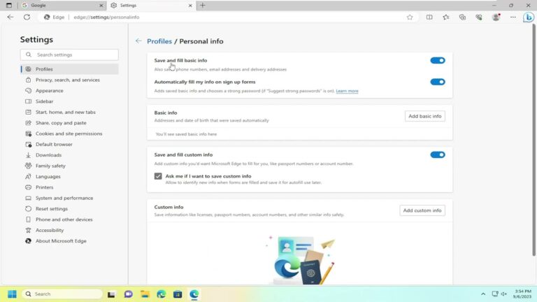 Desactivar o activar Autofill en Microsoft Edge - Mundowin