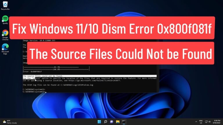 Solucionar error DISM 0x800f081f en Windows 11/10: montar ISO, ejecutar CMD como administrador ...