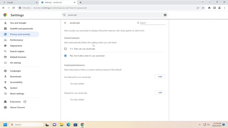 Cómo habilitar y deshabilitar JavaScript en Google Chrome - Mundowin