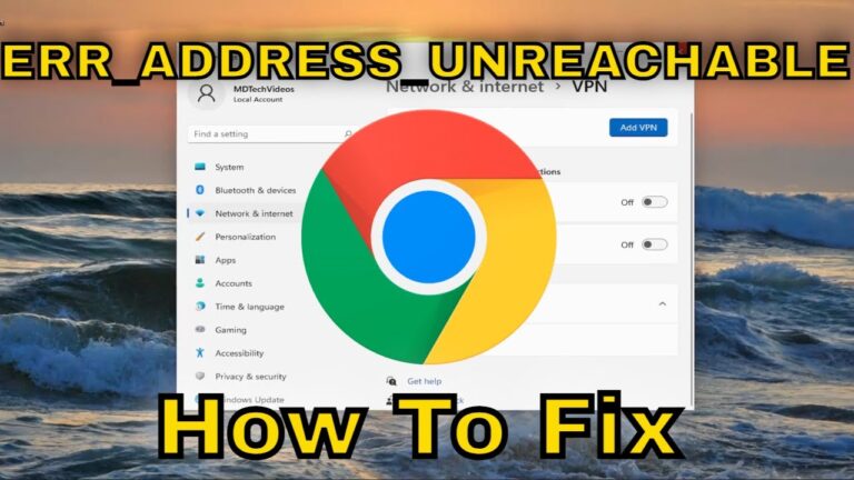 Cómo solucionar ERR_ADDRESS_UNREACHABLE en Google Chrome [Tutorial ...