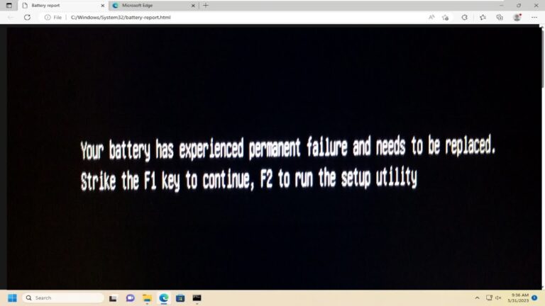 Batería del portátil presenta falla permanente y necesita ser reemplazada - Mundowin