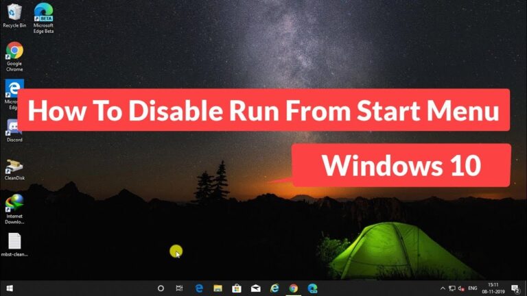 Lumpuhkan Run Menu dalam Windows 10: Tutorial Video - Mundowin