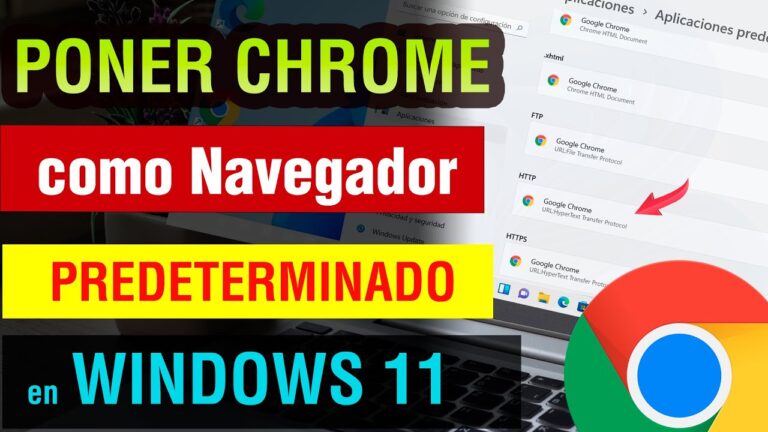 Cómo configurar chrome como predeterminado windows 11 - Mundowin