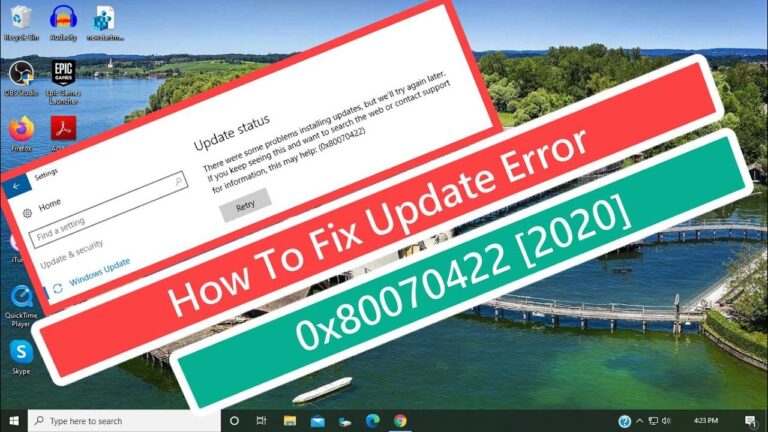 Solución error Windows Update 0x80070422 [2020] - Mundowin