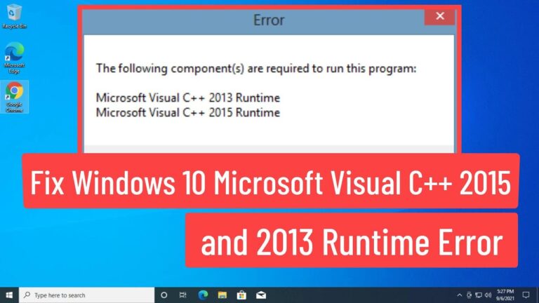 Solución: Runtime Error Microsoft Visual C++ 2015 y 2013 en Windows 10 ...