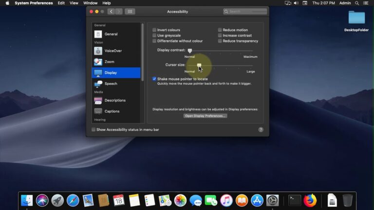 Increase cursor size on Mac: tutorial - Mundowin