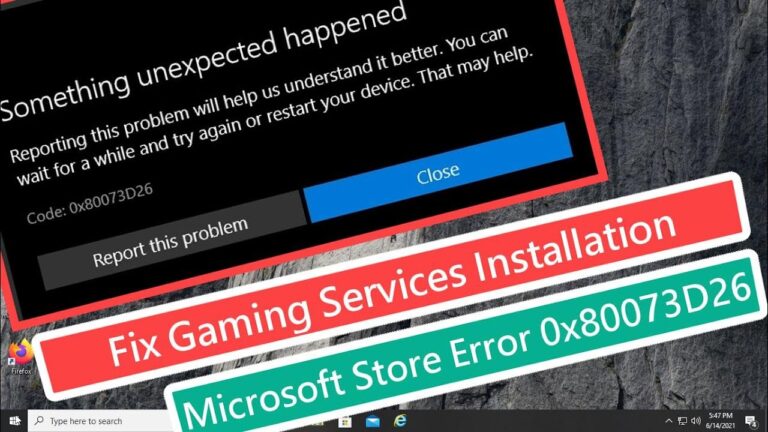 Arreglo error instalación Gaming Services Microsoft Store 0x80073D26: tutorial muestra 2 métodos ...