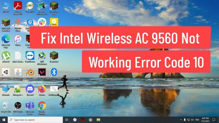 Solucionar problema de Intel Wireless AC 9560: Error código 10 - Mundowin