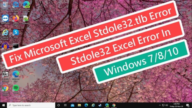 Solución al error stdole32.tlb en Excel en Windows: Regedit y cambio de nombre de archivo ...