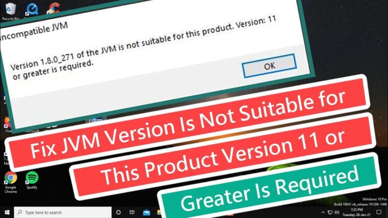 Error de versión de JVM, se requiere la versión 11 o superior - Mundowin