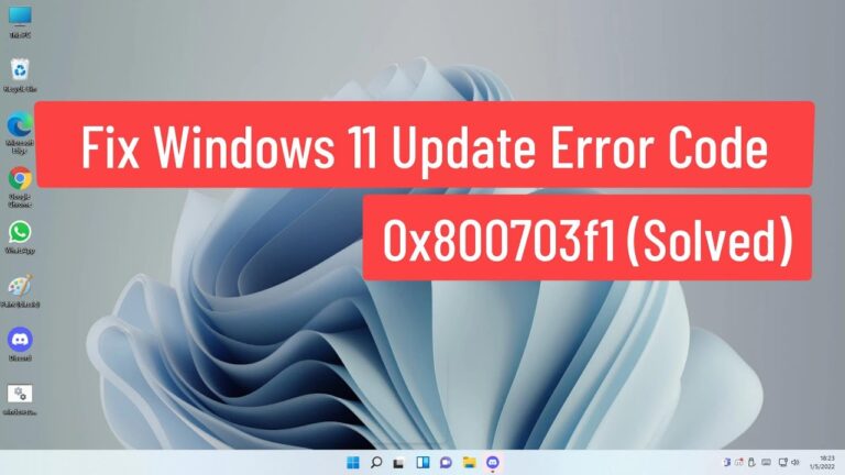 Cómo solucionar el código de error 0x800703f1 en Windows 11 - Mundowin