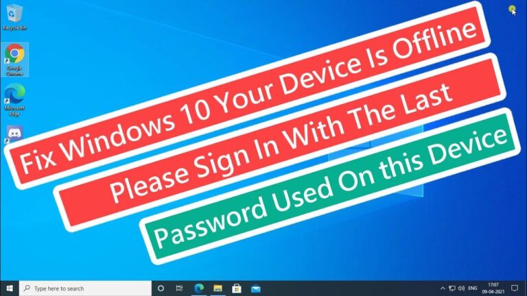 Solucionar error Windows 10: dispositivo sin conexión, iniciar sesión ...
