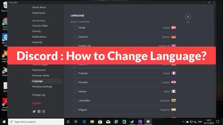 Discord: Cómo cambiar el idioma predeterminado - Mundowin