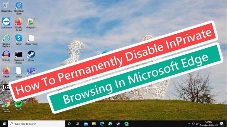 Deshabilitar navegación privada en Microsoft Edge de forma permanente ...
