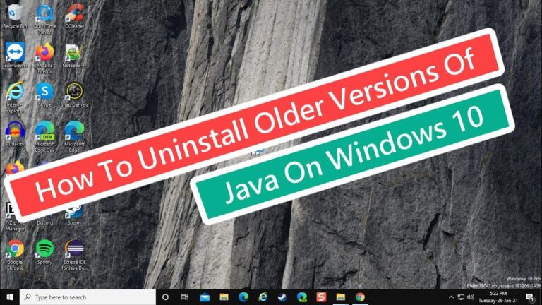 Tutorial: Desinstalar versiones antiguas de Java en Windows 10. - Mundowin