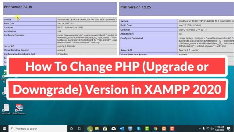 Cómo cambiar la versión de PHP en XAMPP 2020. - Mundowin