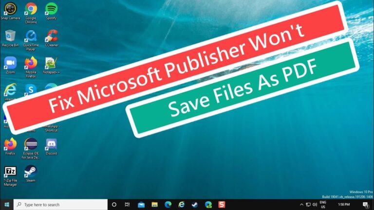 Microsoft Publisher no guarda archivos como PDF. - Mundowin