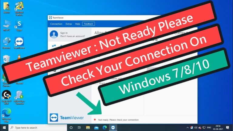 TeamViewer : Problèmes de connexion, vérifiez votre connexion sous ...