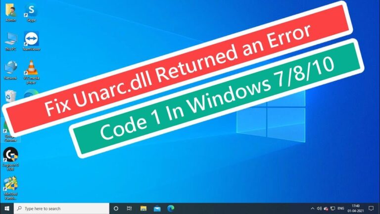 Solución error Unarc.dll código 1 en Windows - Mundowin