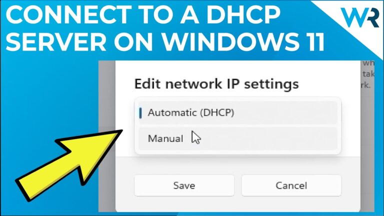 Connect to a DHCP server in Windows 11 - Mundowin