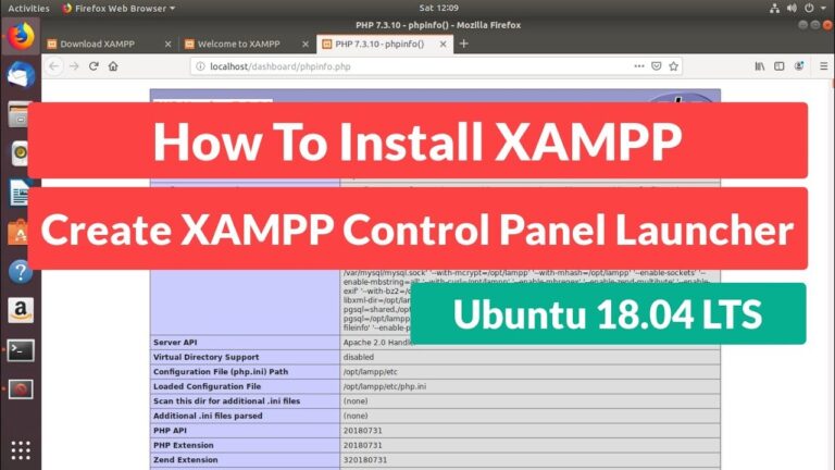Instalar y crear lanzador de XAMPP en Ubuntu 18.04 LTS: tutorial en vídeo (90 caracteres) - Mundowin