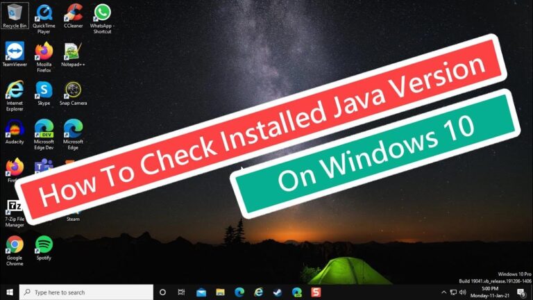 Cómo verificar la versión de Java instalada en Windows 10. - Mundowin