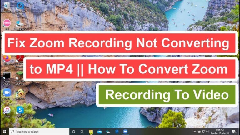 Convertir grabación de Zoom a MP4 en 90 segundos - Mundowin