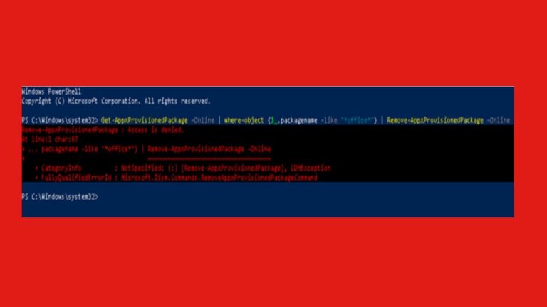 Powershell Get Appxpackage Access Denied Not Recognized Or Not 3071
