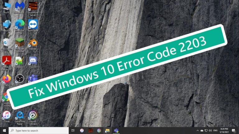 Solucionar error en Windows 10 código 2203 - Mundowin