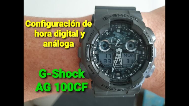 Cómo configurar casio g shock ga 100 - Mundowin