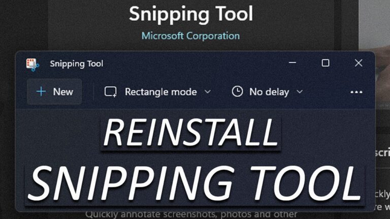 Reinstallar Snipping Tool en Windows 11 [3 métodos fáciles] - Mundowin